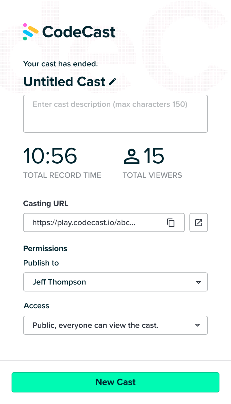 Create | CodeCast Create | CodeCast